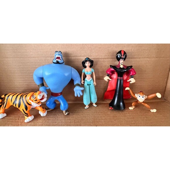 Disney | Toys | Vintage 992 Mattel Disney Jafar Genie Abu Rajah And ...